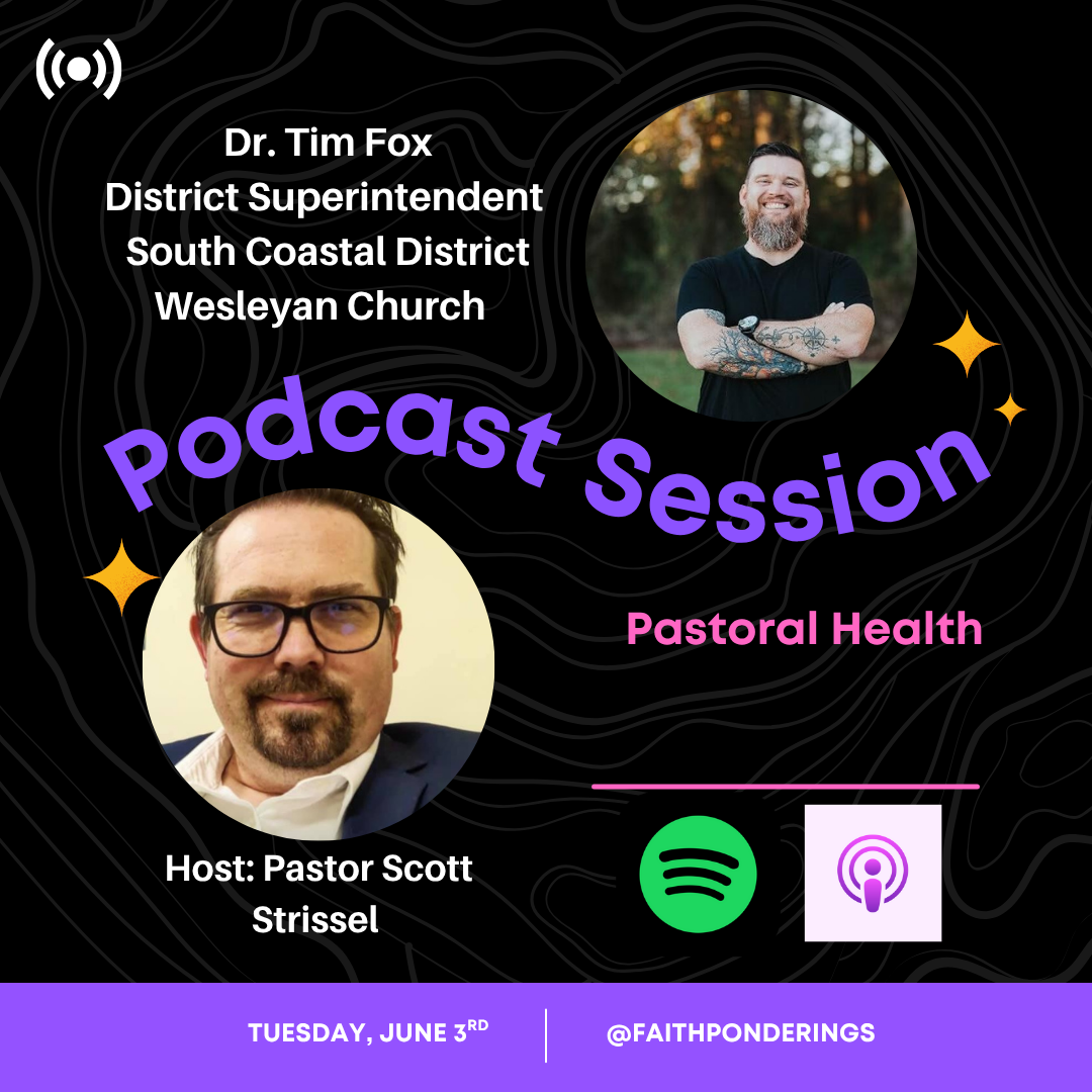 Faith Ponderings Podcast: Guest Dr. Tim Fox – Pastor's Ponderings